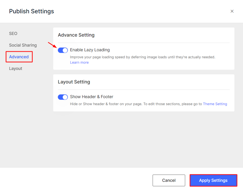 V6 A Guide To Gempages Lazy Loading Feature Help Center