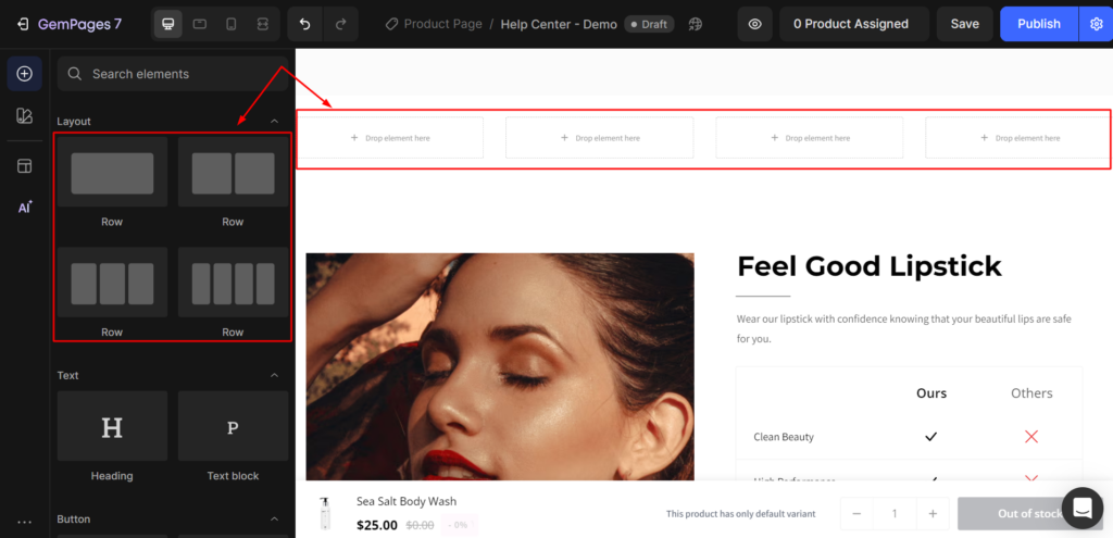 Row Element - Help Center
