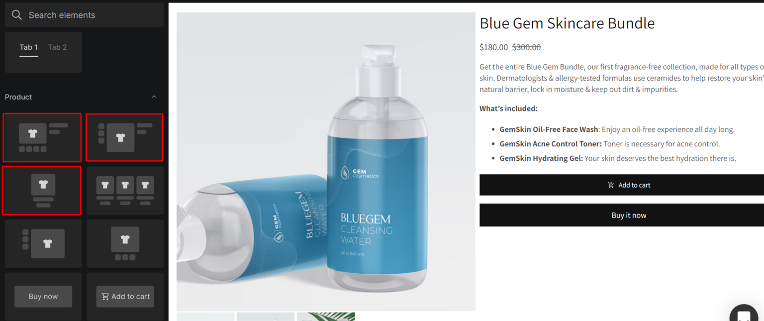 Product Element - Help Center