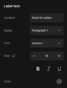 Product Custom Field Element - Help Center