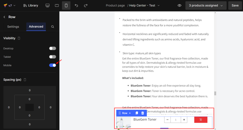 Sticky Add-to-Cart Element - Help Center