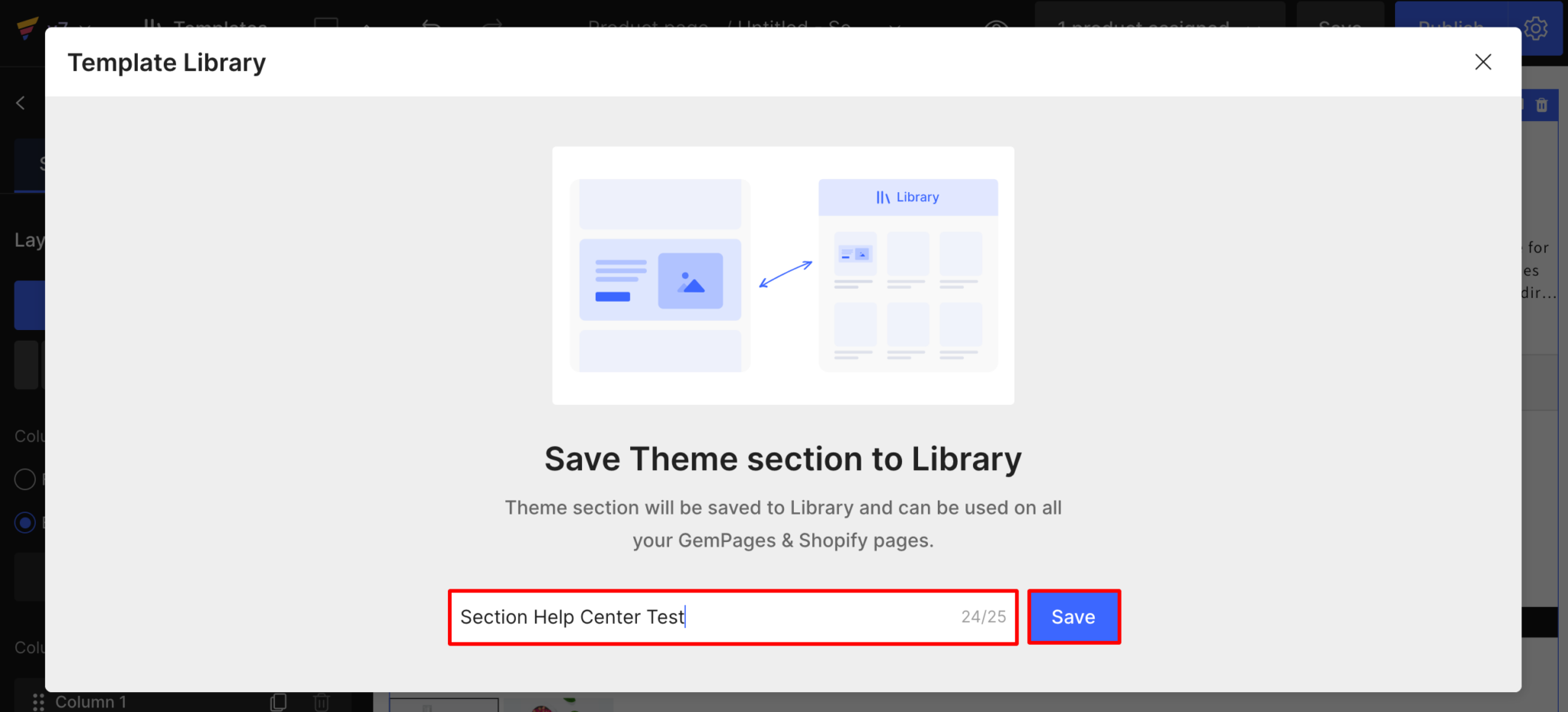 GemPages Theme Section & FAQs - Help Center