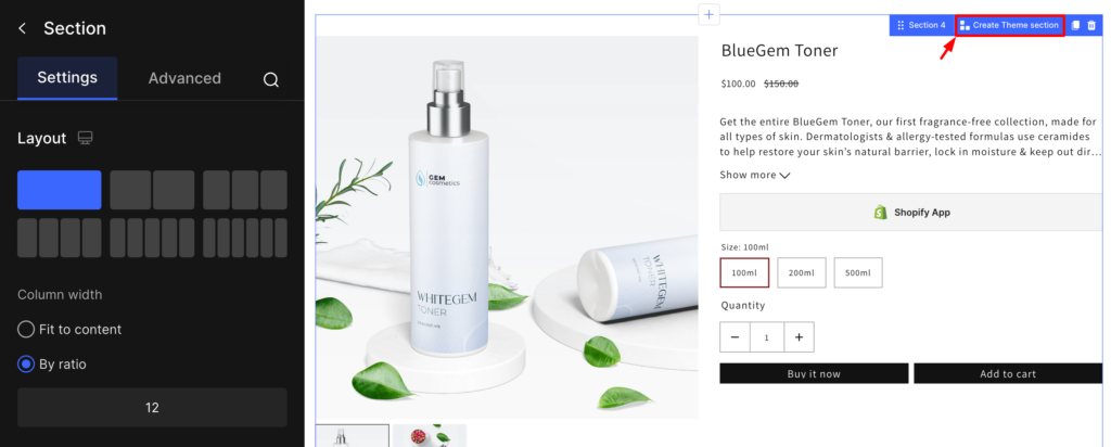 GemPages Theme Section & FAQs - Help Center