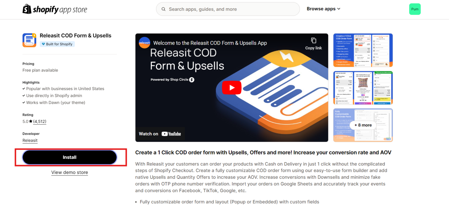 Releasit COD Form & Upsells - Help Center