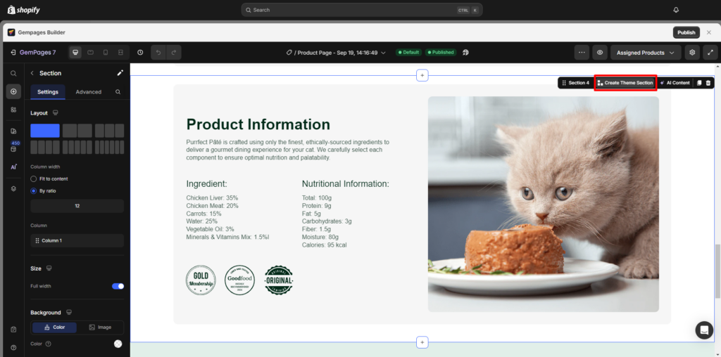 GemPages Theme Section & FAQs - Help Center