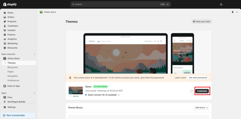 GemPages Theme Section & FAQs - Help Center